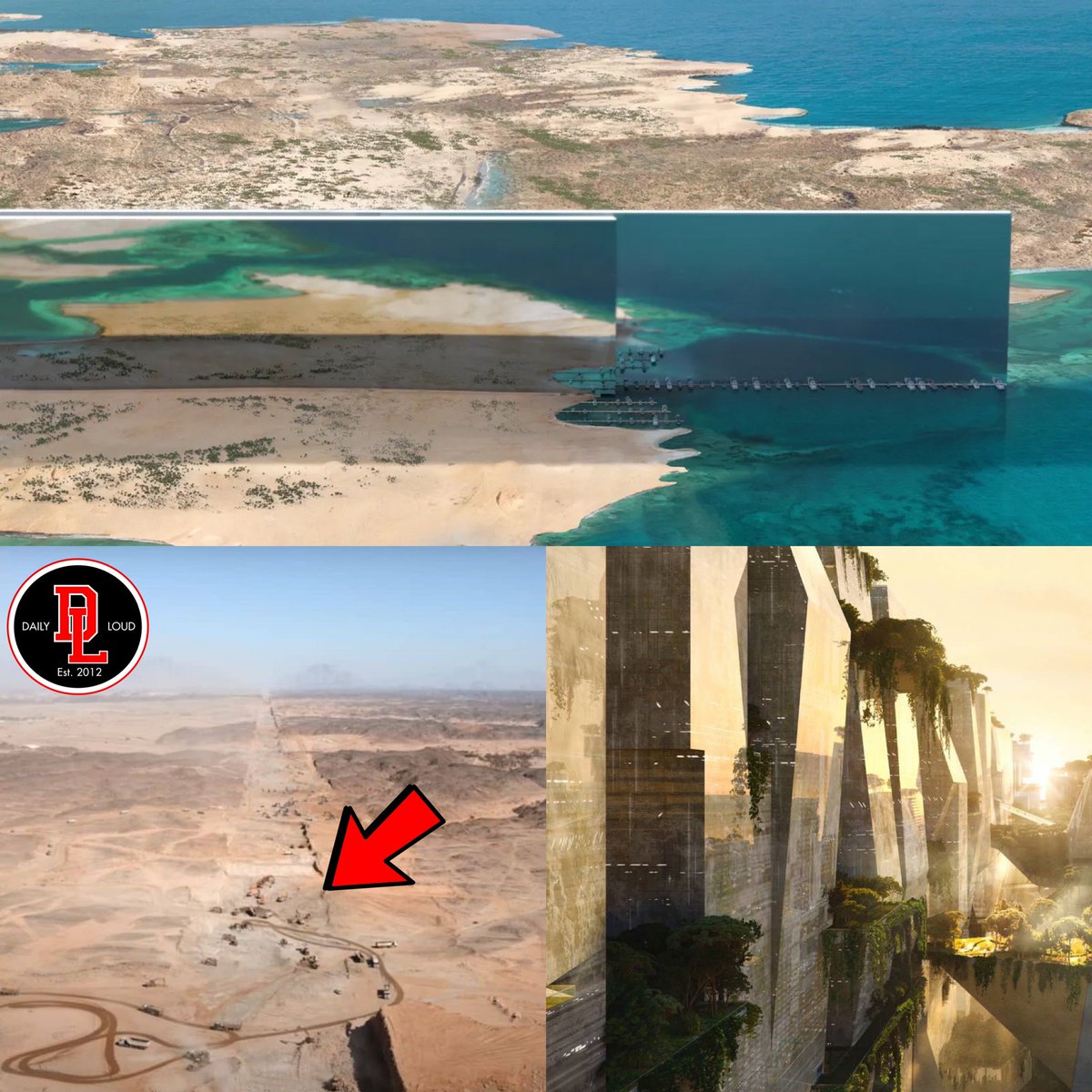 Erman Marzuki on Twitter: "RT @DailyLoud: New drone footage shows Saudi Arabia’s “The Line” is ...