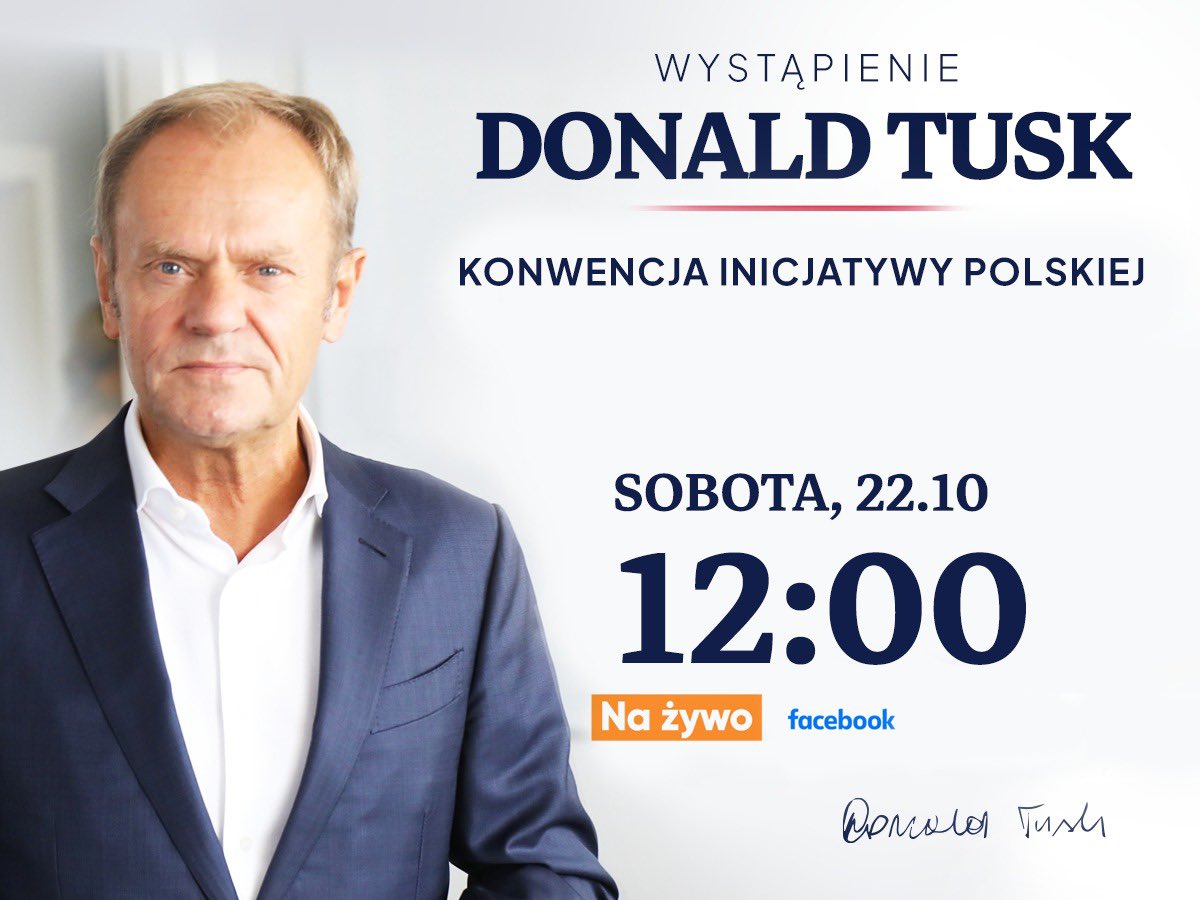 Arkadiusz Myrcha 😷 on Twitter: "O godz. 12.00 Premier @donaldtusk z gościnnym wystąpieniem ...