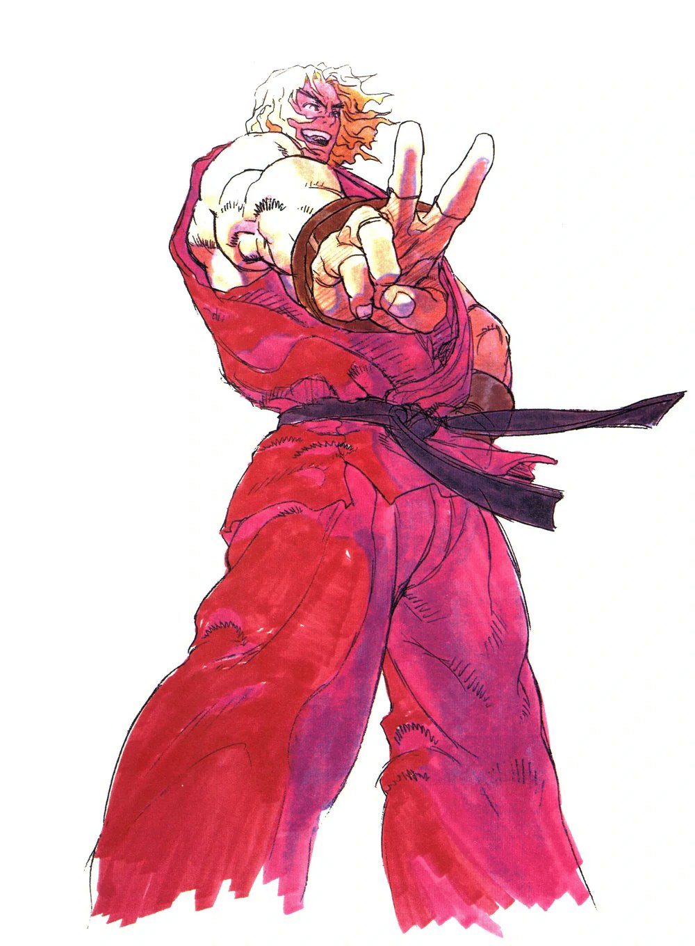 Street Fighter Artwork Ken Ken Masters Street Fighter Canvas Art