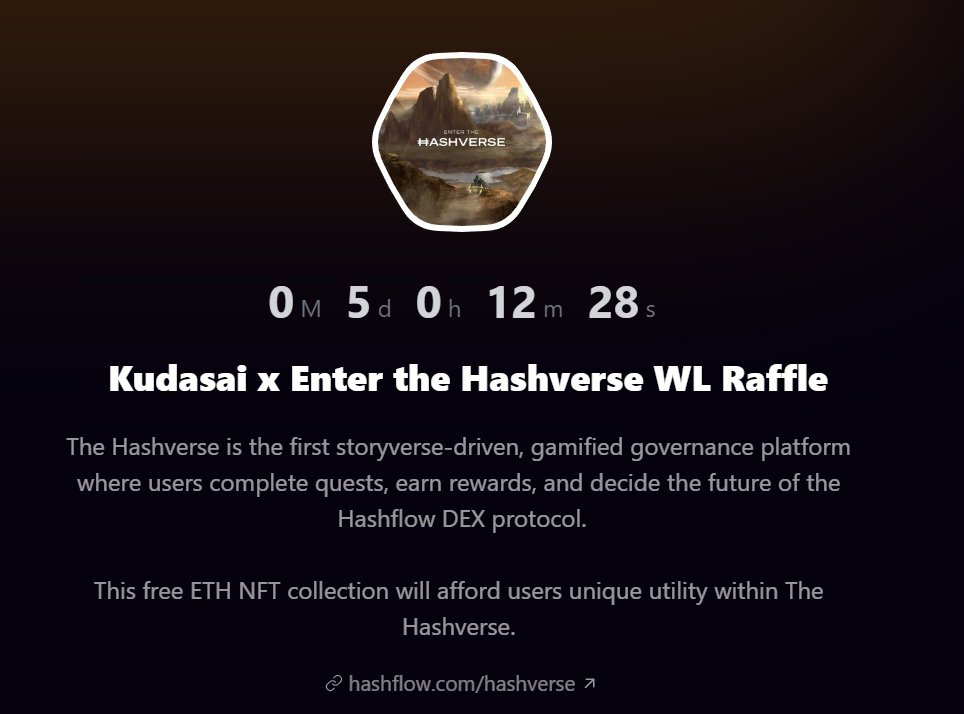 watacchi on Twitter: "Hashverse x Kudasai WL もらったけどシェアしたくないんですが^^ https://t.co/F3jqOWRuRm" / Twitter