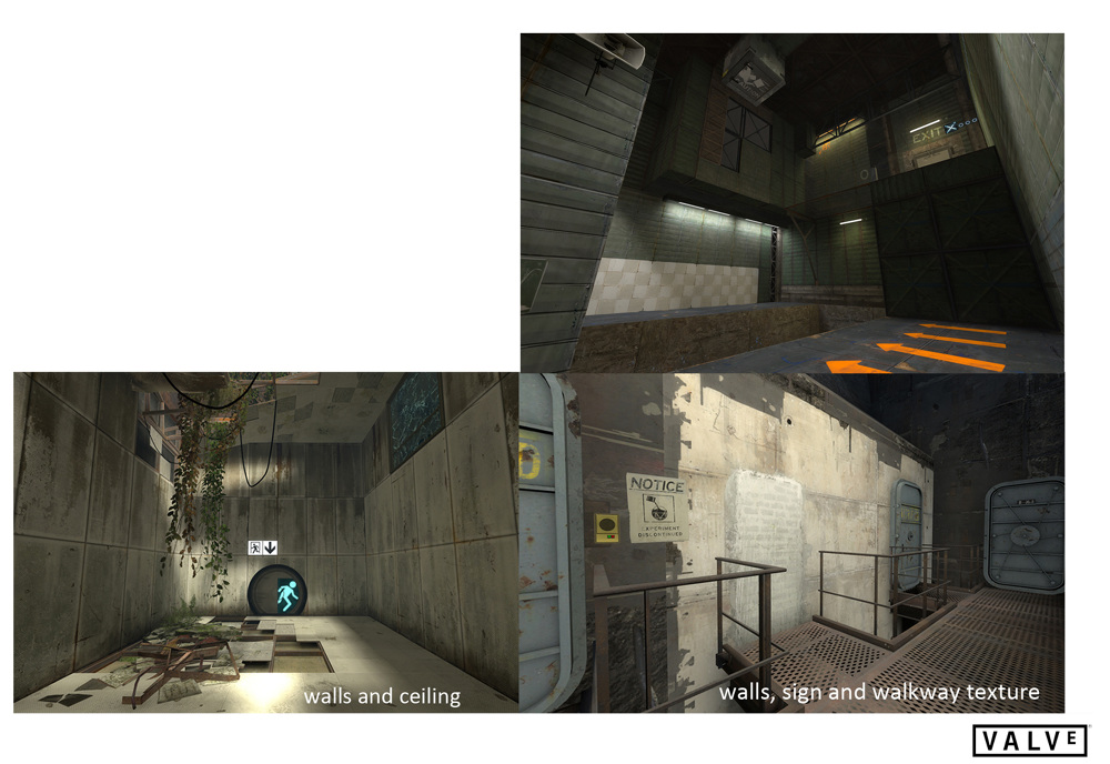 Valve Archive on Twitter: "Portal/Portal 2/Screenshots/Laura Dubuk Portfolio/texturing_letter_02 ...