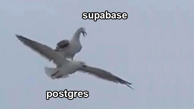 Supabase on Twitter: "We're all in on Postgres... read more here... https://supabase.com/blog ...