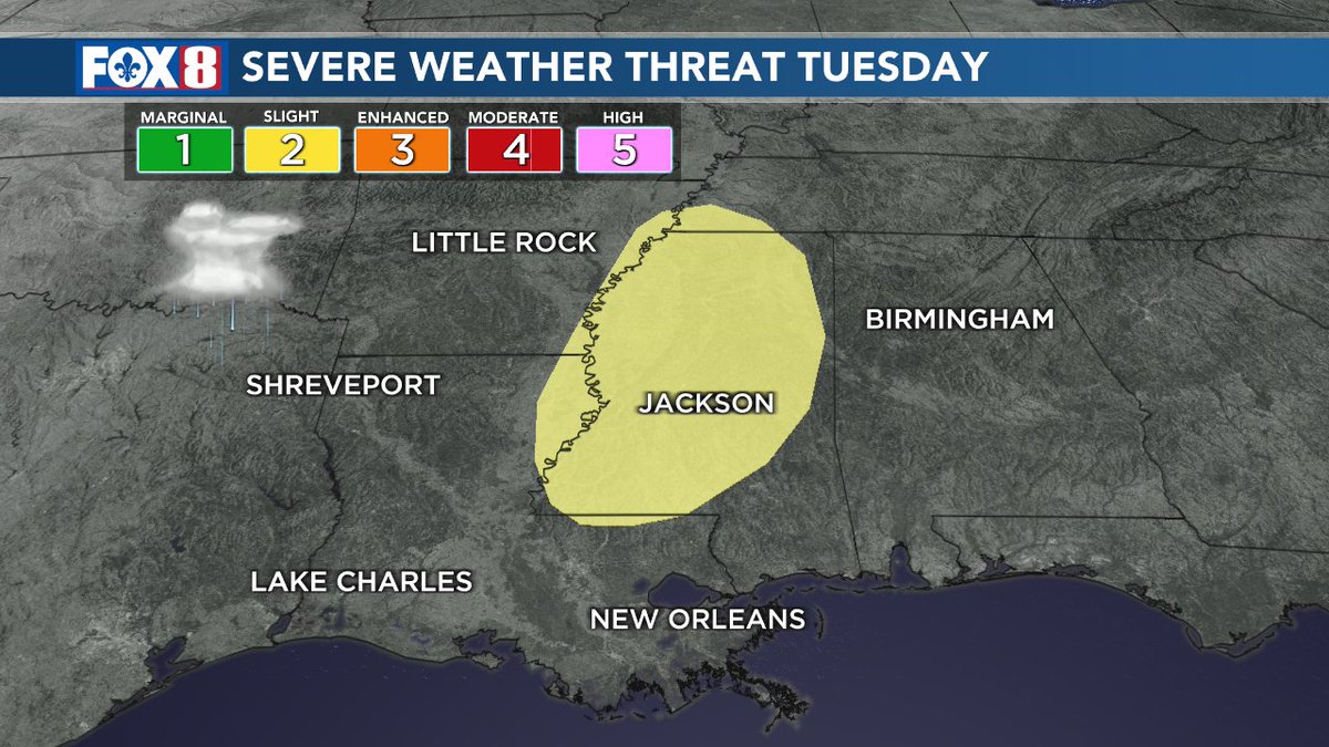 Hannah Gard On Twitter The Spc Has Outlined A Slight Risk For Severe