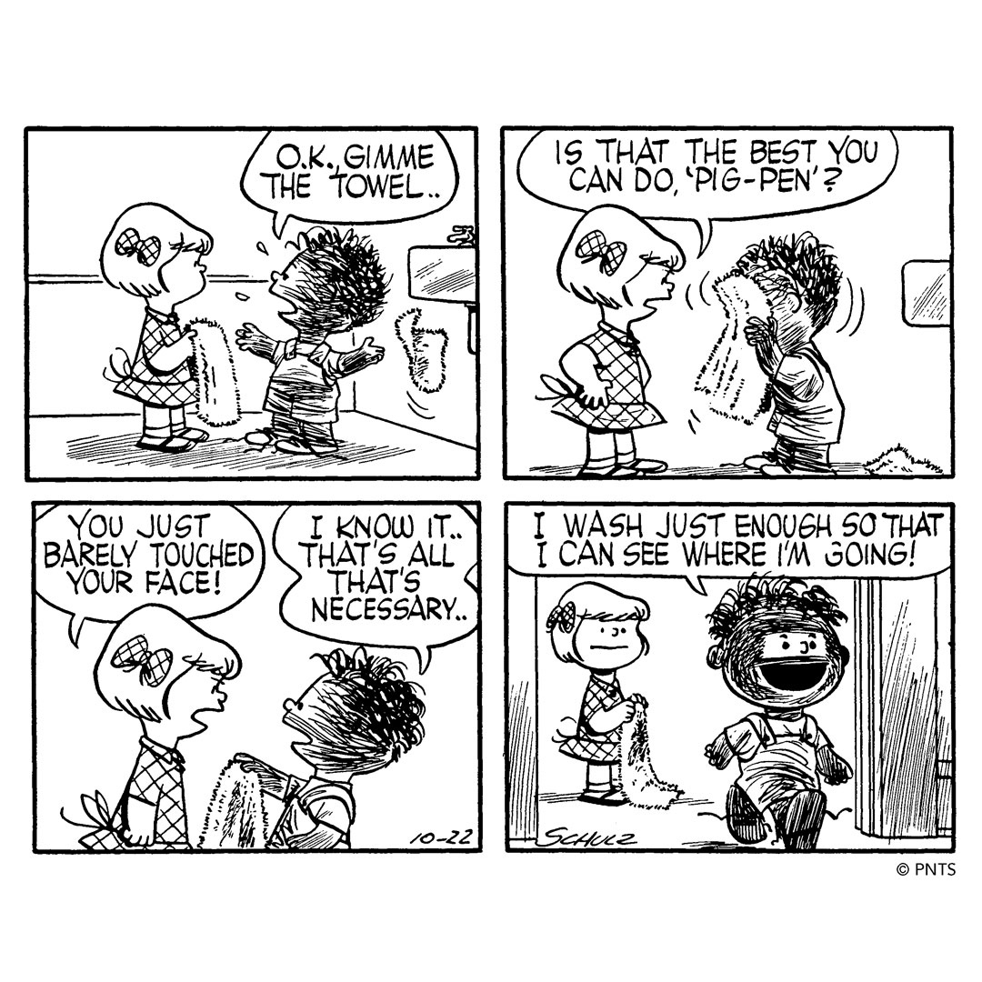 Charles M Schulz Museum On Twitter ๐งผ This Peanuts Comic Strip Was First Published Otd In 1954