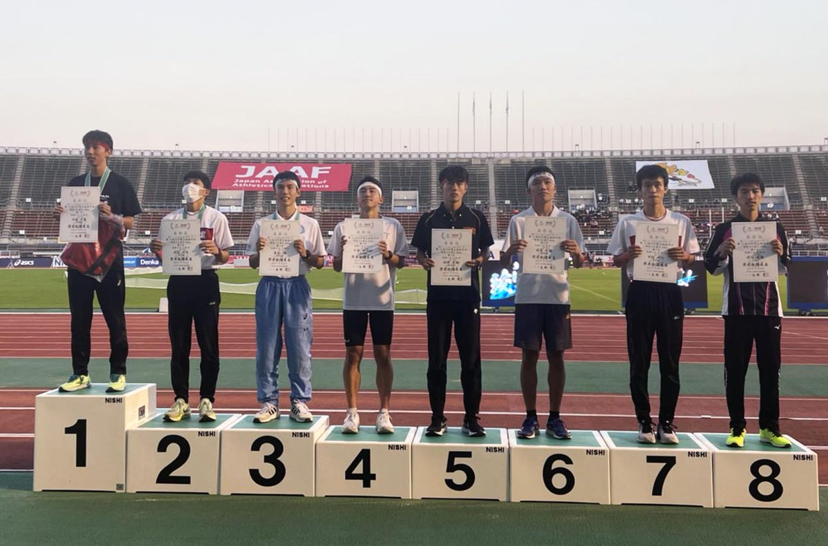 日本陸上競技連盟 on Twitter: "【#U18U16陸上大会 2日目】 男子U18 3000m 表彰式 1位🥇#大場崇義（高2）上伊那農 8分16秒86 2位🥈#尾熊迅斗（高2）東京実 ...