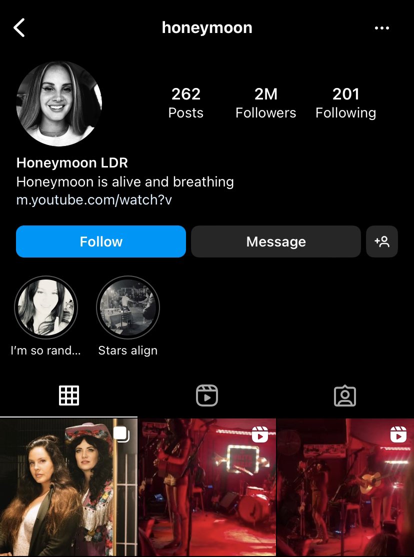 Honeymoon on Twitter: "Lana Del Rey's @honeymoon Instagram account is now PUBLIC! 🤍 https://t.co ...