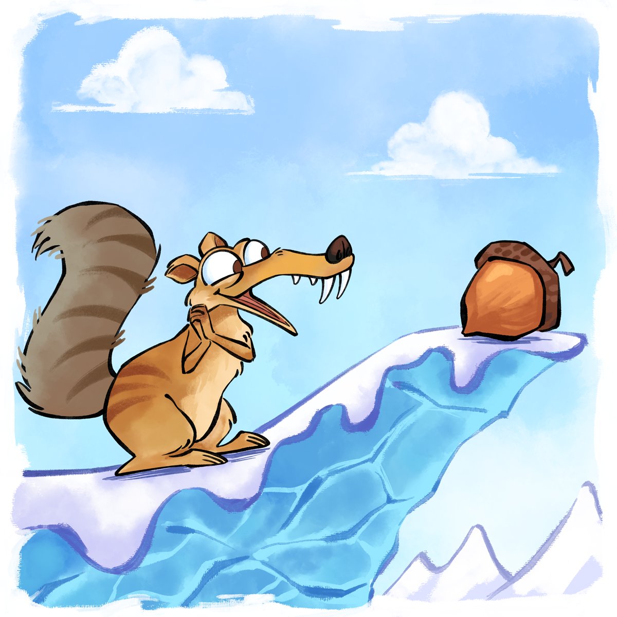 Ice Age Scrat Drawing