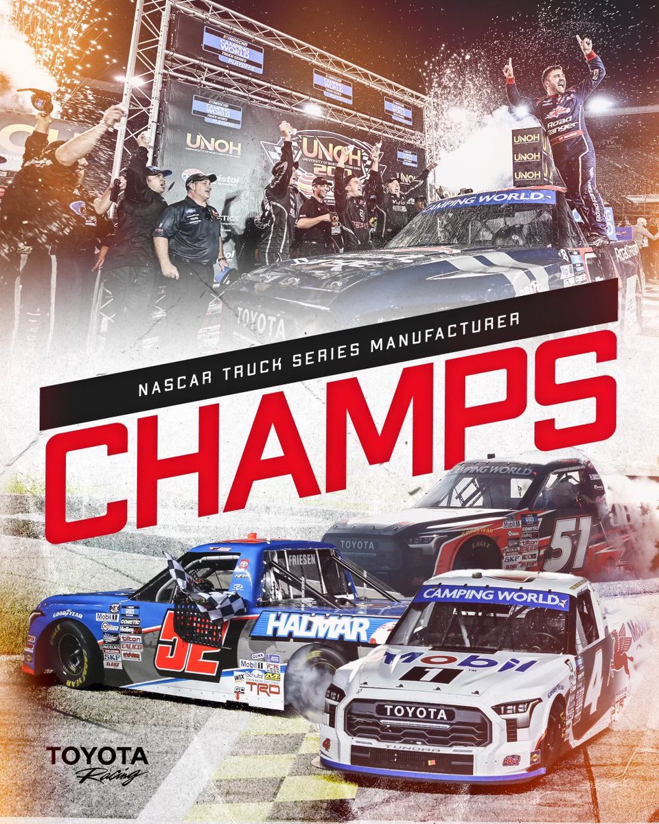 Toyota has clinched the Manufacturer's Championship in the Truck Series ...