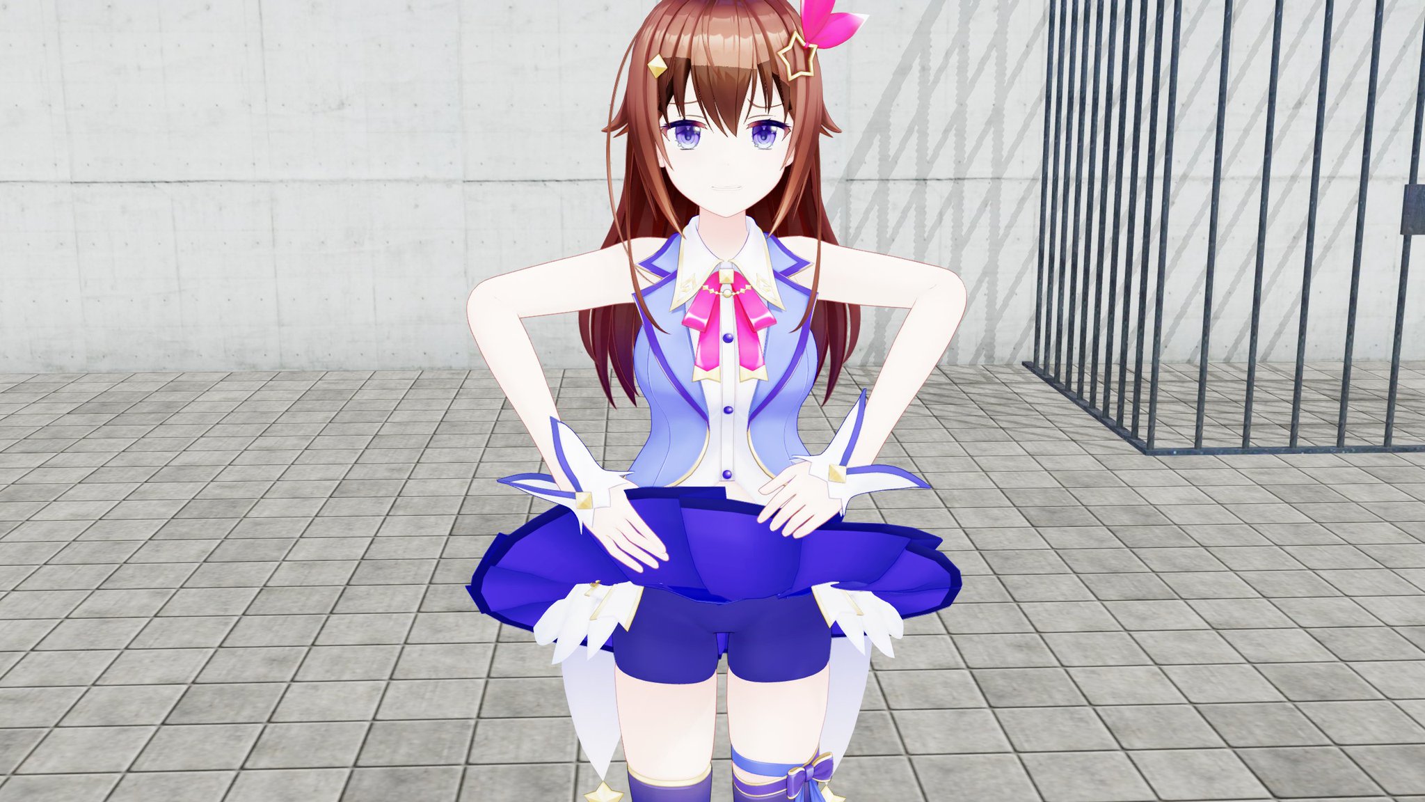 春雨🌙🎮🔞 on Twitter: "> 嫌そうな顔をしながらスカートをたくしあげスパッツを見せながらフィギュアになるときの #odaibako_harusame_aoneko https ...