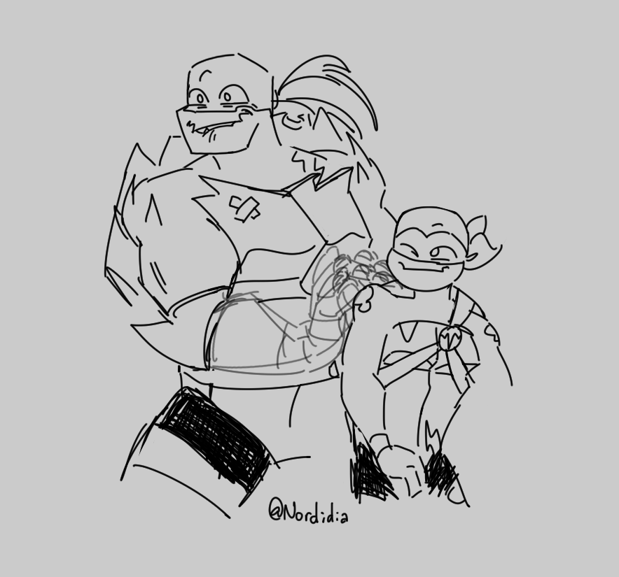 CUBE RAPH ENTHUSIAST (Jojo🧸) on Twitter: "FUCK IT!!!! *draws raph happy-stimming the way i do* # ...