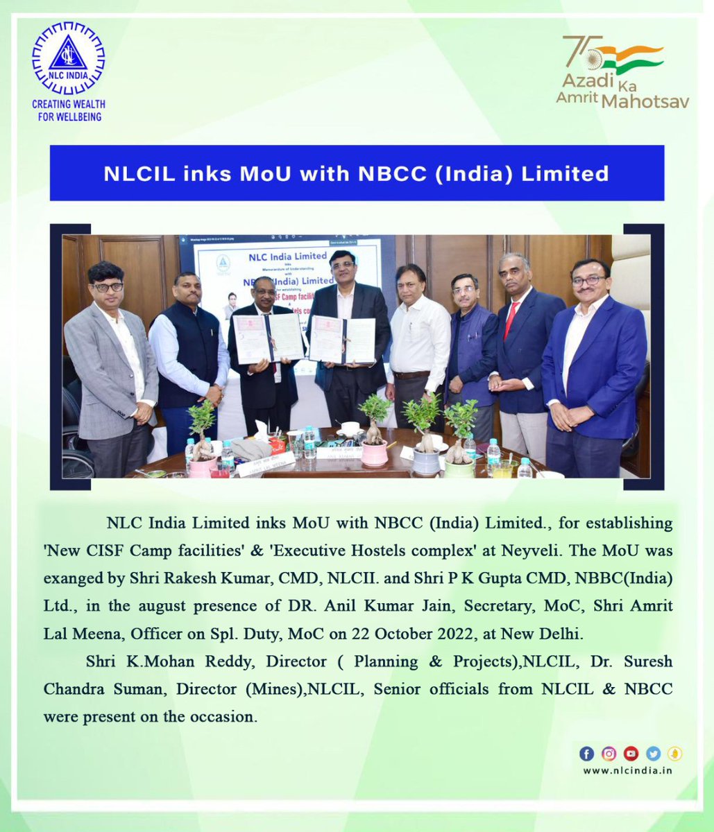 NLC INDIA LIMITED(Official) on Twitter: NLC INDIA LIMITED(Official) on Twitter: