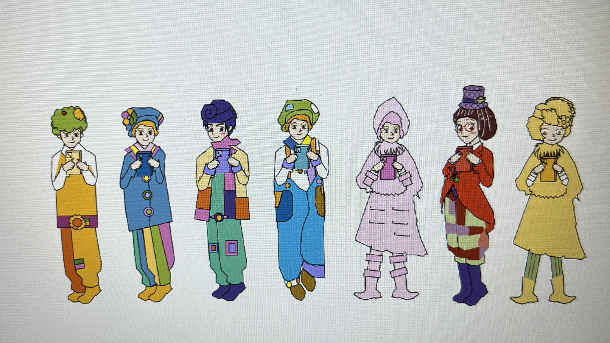 シャキーン!チャンネル on Twitter: "@gjrsn267 スマホを持ってるシャキーン！MCたちを、パワーポイントで、描いてみました。どうでしょうか？感想よろしくお願いします ...