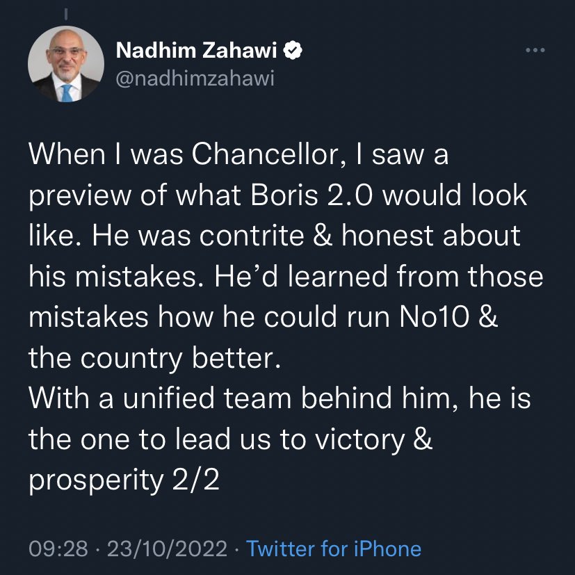 Toby Earle ๐บ๐ฆ On Twitter Nadhim Zahawi Is A Joke