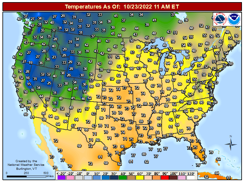 NWS North Platte on Twitter: "Can you spot the cold front? As of 11AM, the front is pushing ...