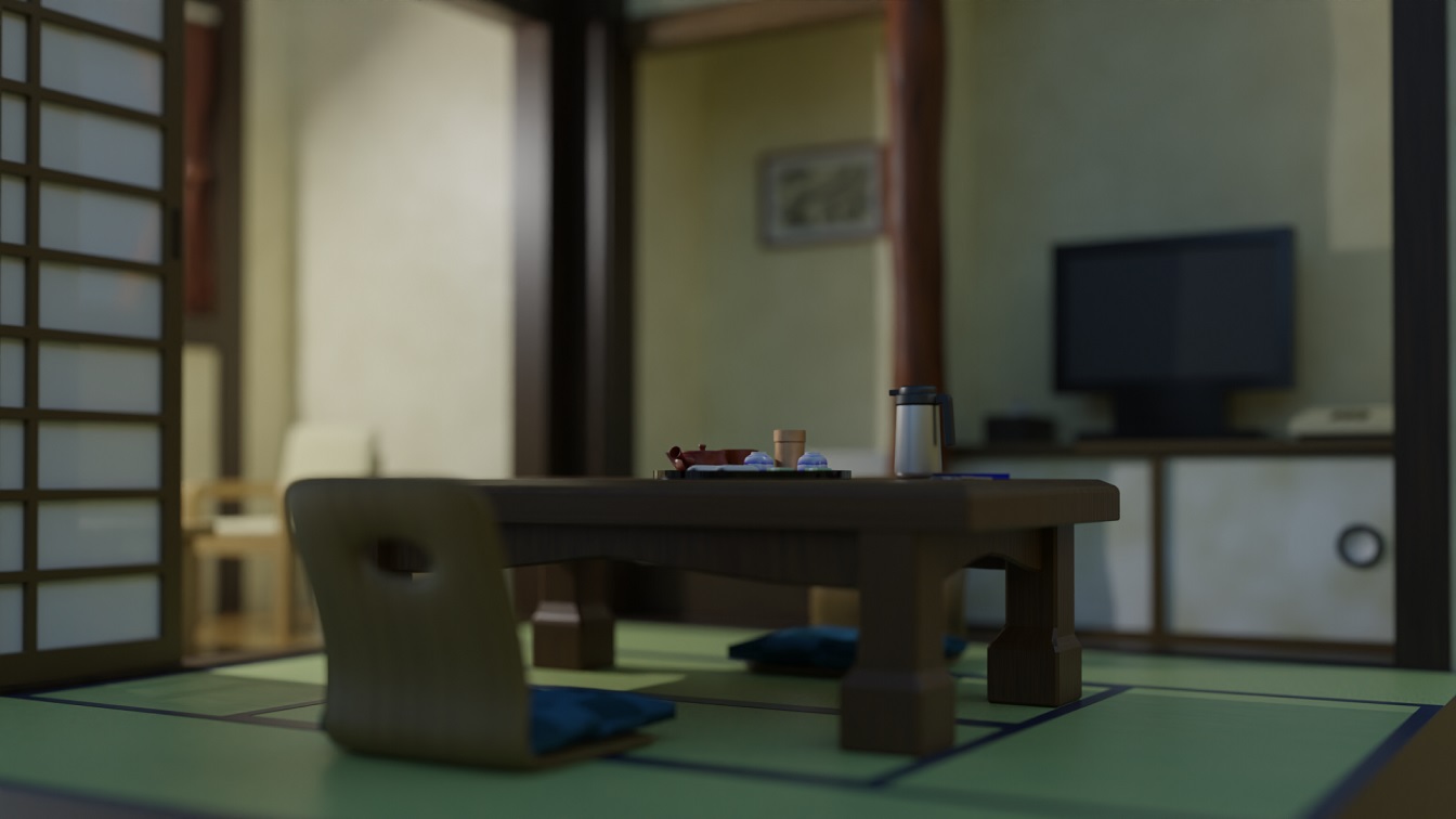 おにくななみ_Blender on Twitter: "旅館のお部屋 #Blender #3DCG https://t.co/7sy48VZ4XG" / Twitter