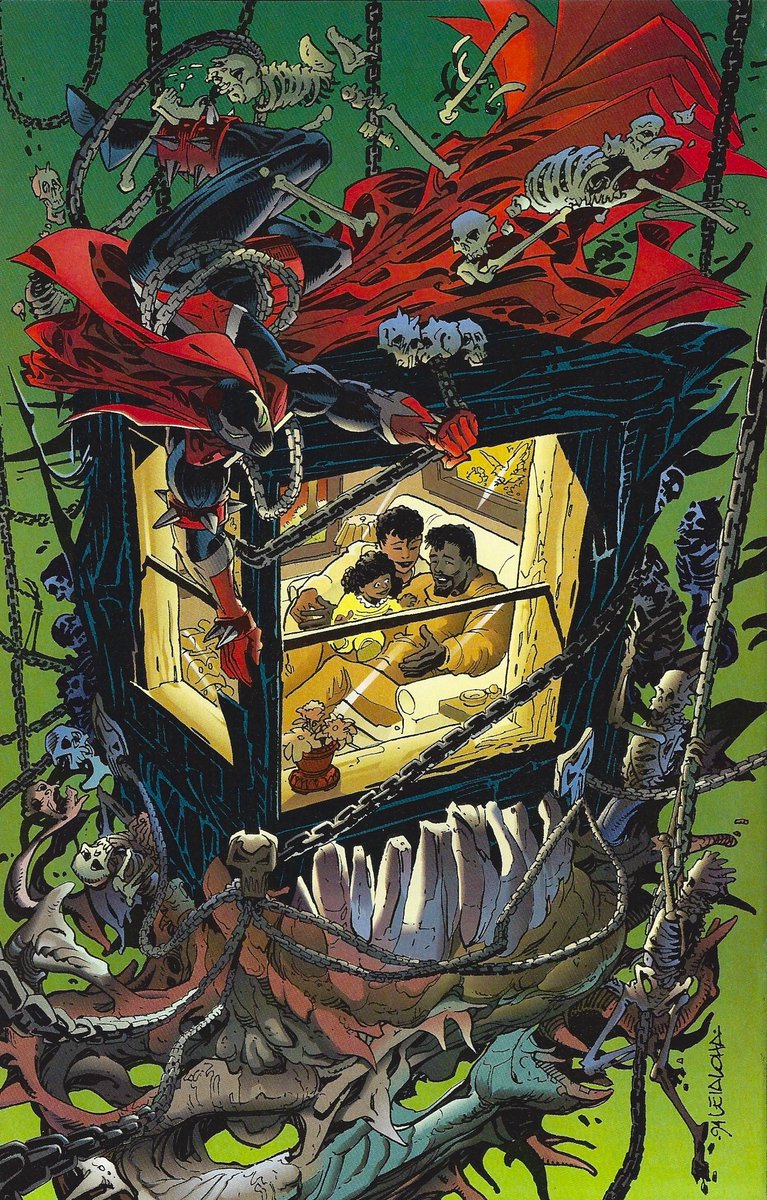 Cool Comic Art on Twitter: "RT @SpawnArchive: Spawn pin-up (1994). Art by Steve Leialoha #Spawn"