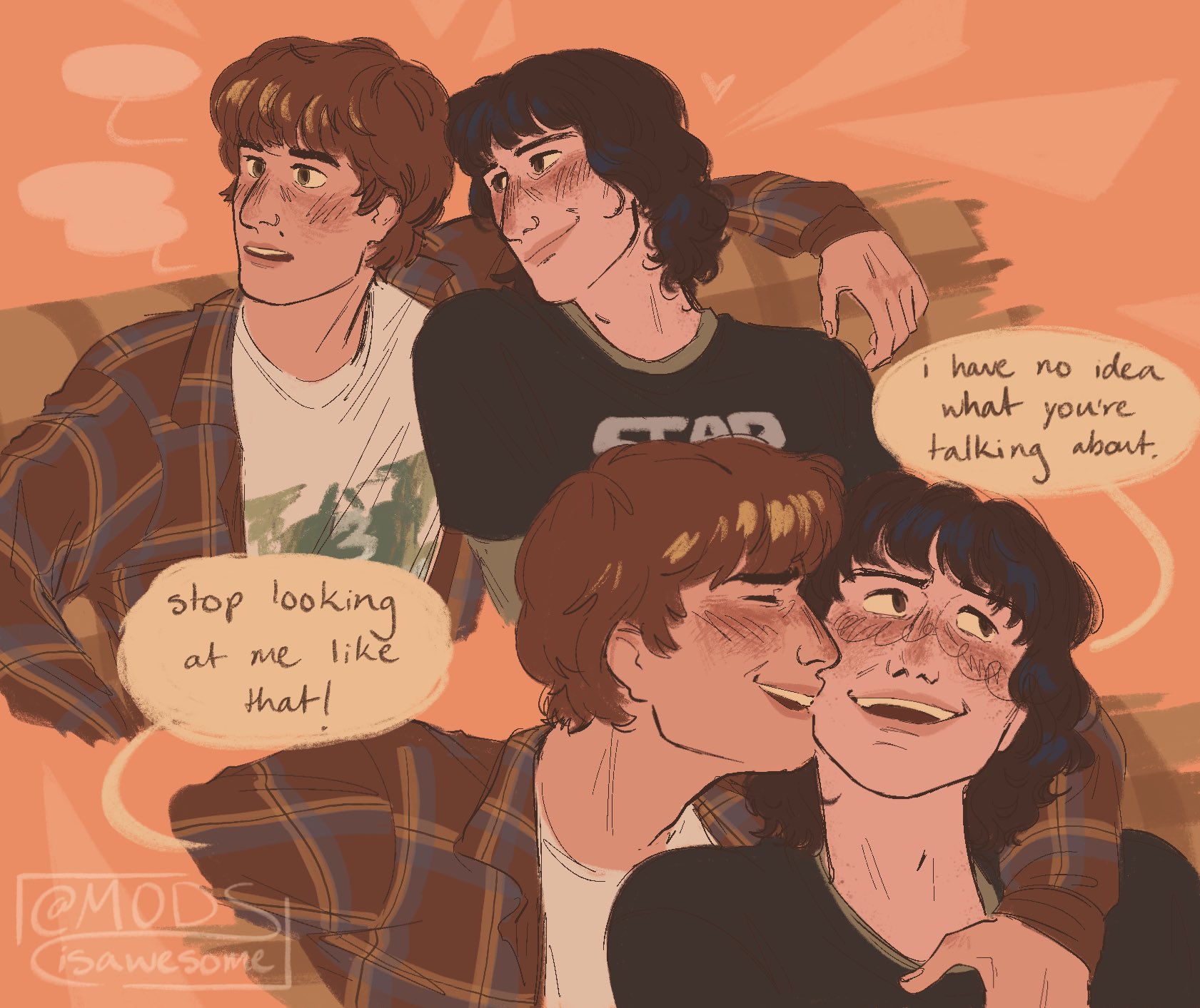 mods is gruesome ☠️ on Twitter: "he's the best girlfriend #byler #strangerthings #mikewheeler # ...