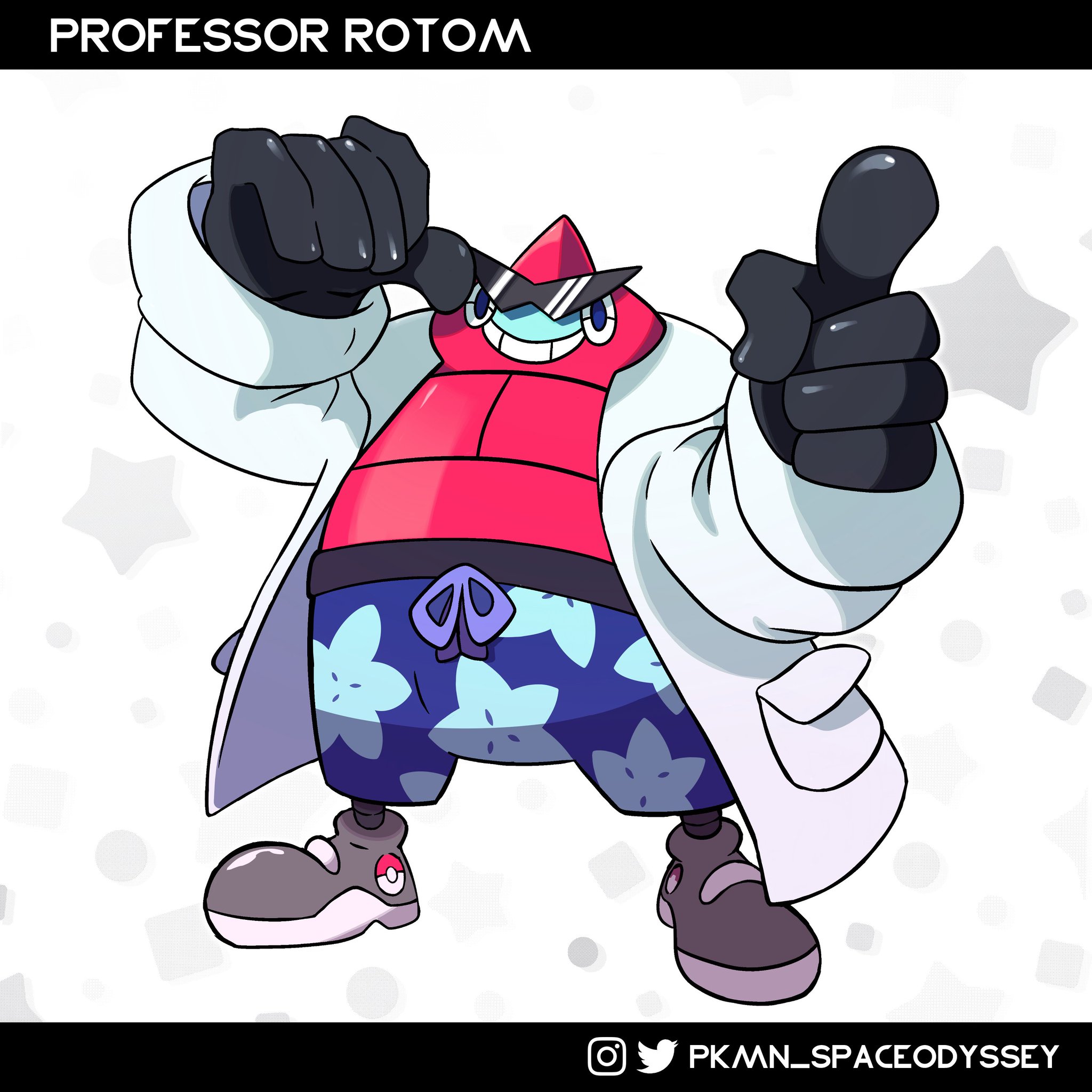 pkmn_spaceodyssey on Twitter: "Meet the coolest Professor ever, Professor Rotom!🤖 https://t.co ...