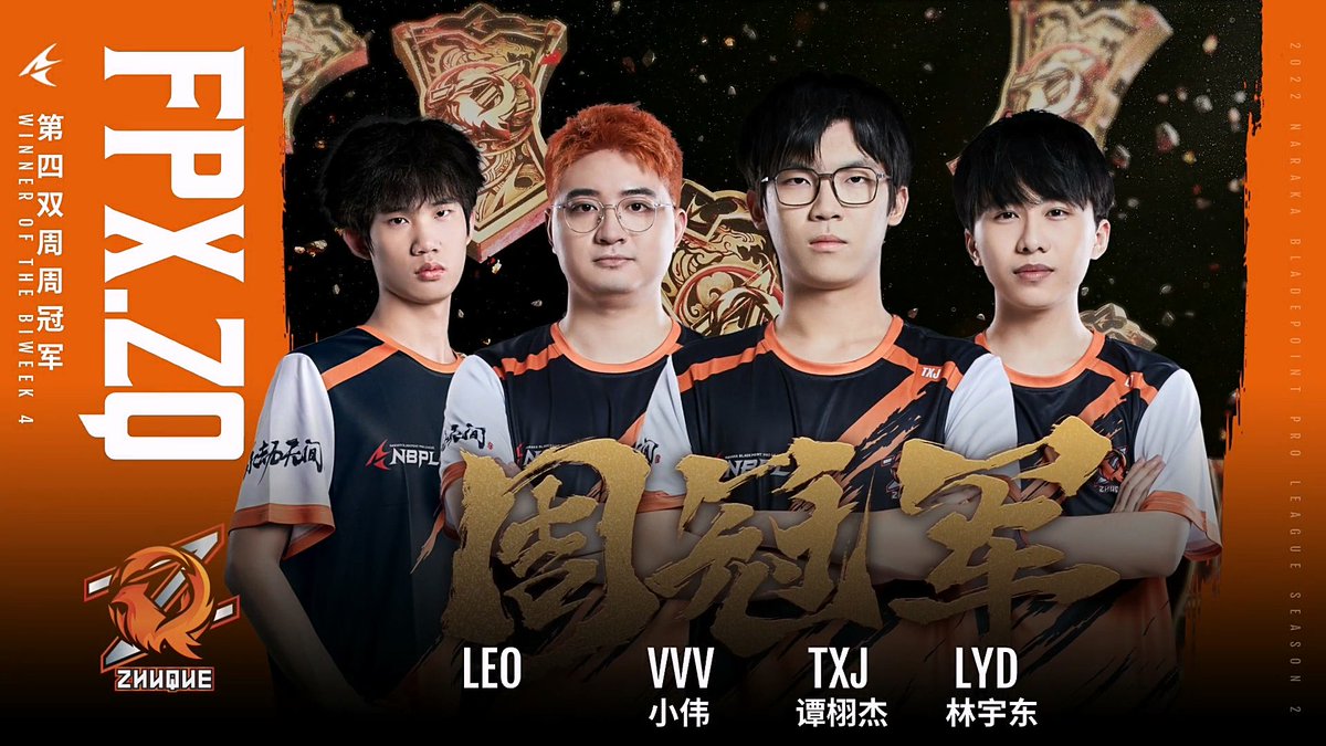 Naraka Esports on Twitter: "Congratulations to FPX.ZQ! Your Last NBPL Season 2 Bi-Weekly Trios ...