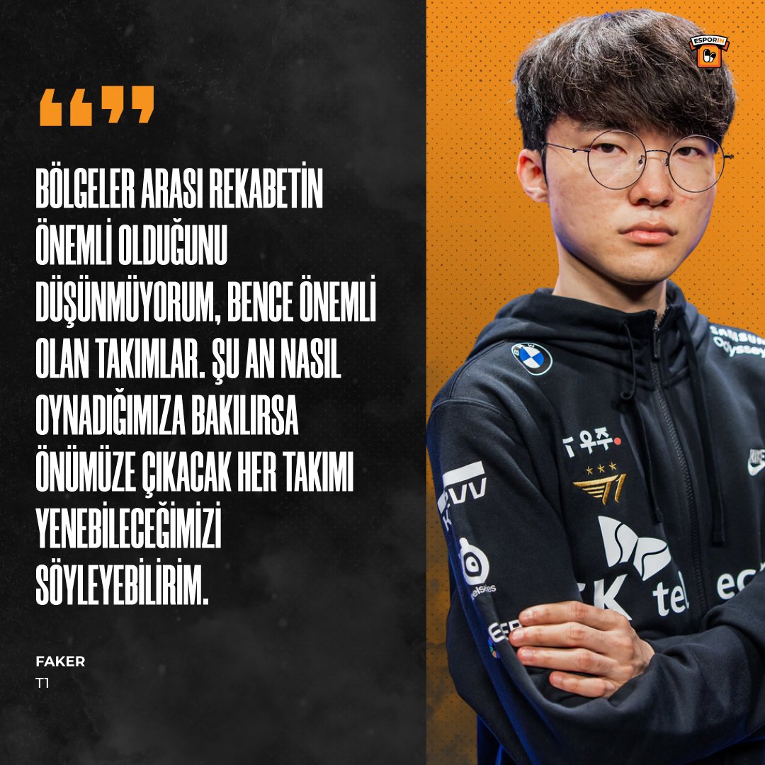 Esporin on Twitter: "Faker'ın odağı LCK-LPL rekabeti değil, kupa. 🏆"