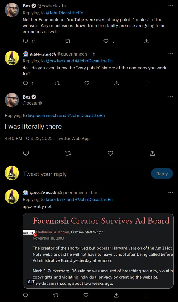 🤖 𝓺𝓾𝓮𝓮𝓻𝓲𝓷𝓶𝓮𝓬𝓱 on Twitter: "so Boz, the CTO of Meta, replied to my tweets in order to set me up a ...