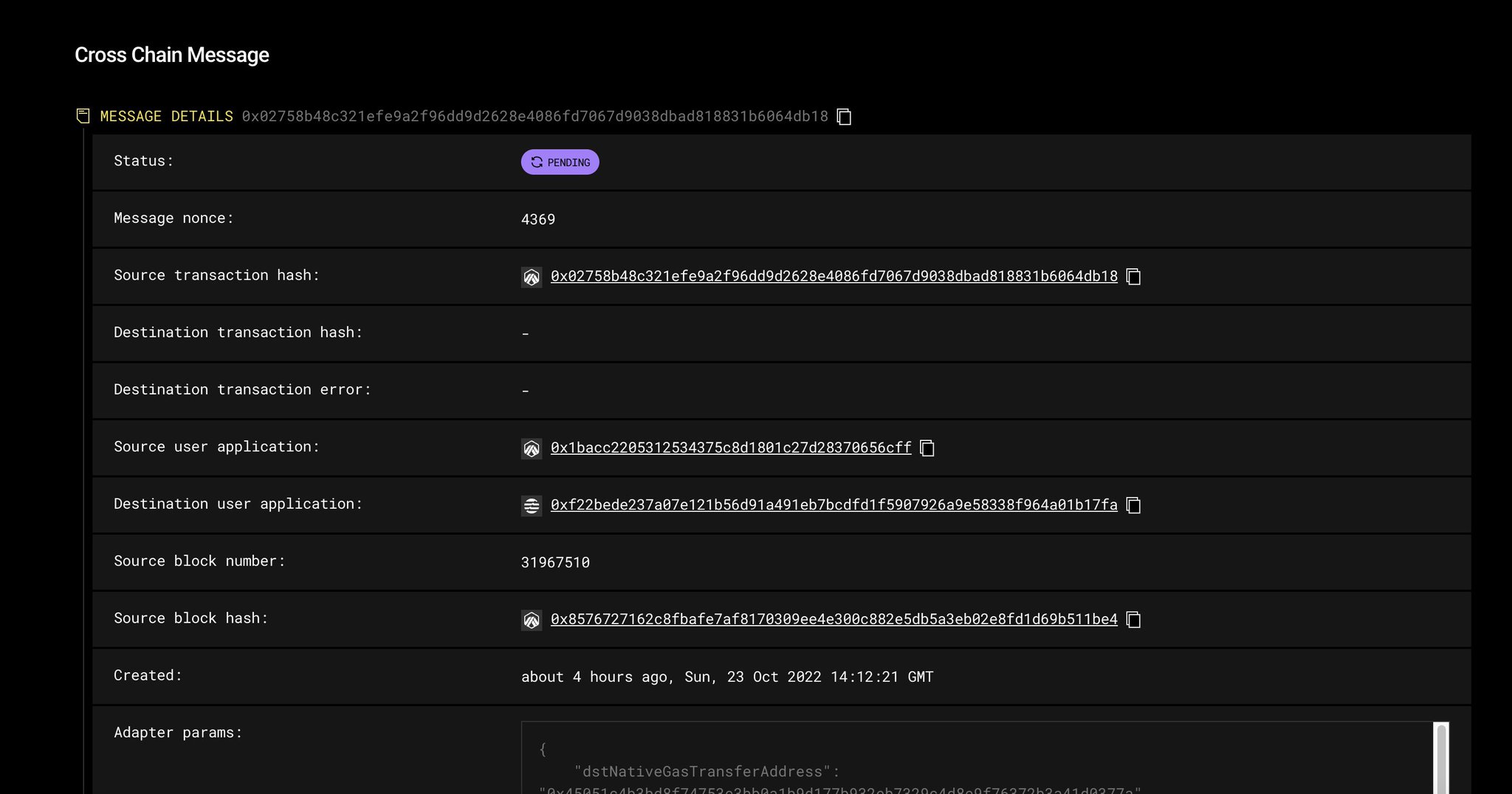 NFT Dixon on Twitter: "@LayerZero_Labs Initiated a bridging from Arbitrum to Aptos through ...