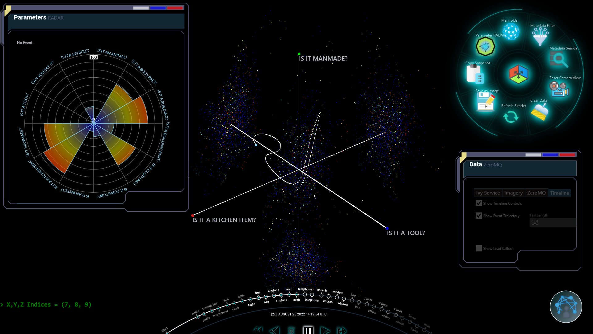 Sean Phillips on Twitter: "Arcing through decoded hyper-dimensional space using #Java and # ...