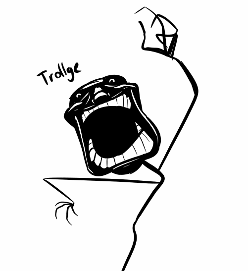 Grossalicious on Twitter: "rest in peace trollface but with no facial structure and sharp ...