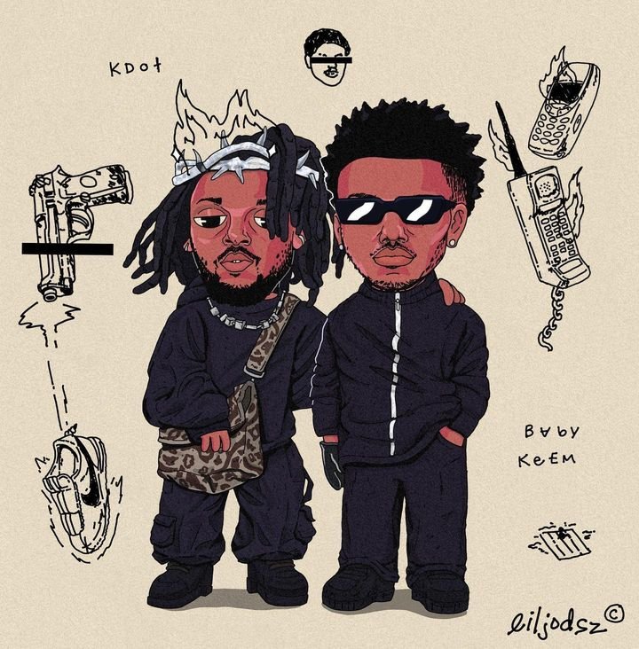 Kendrick Lamar Cartoon Drawing