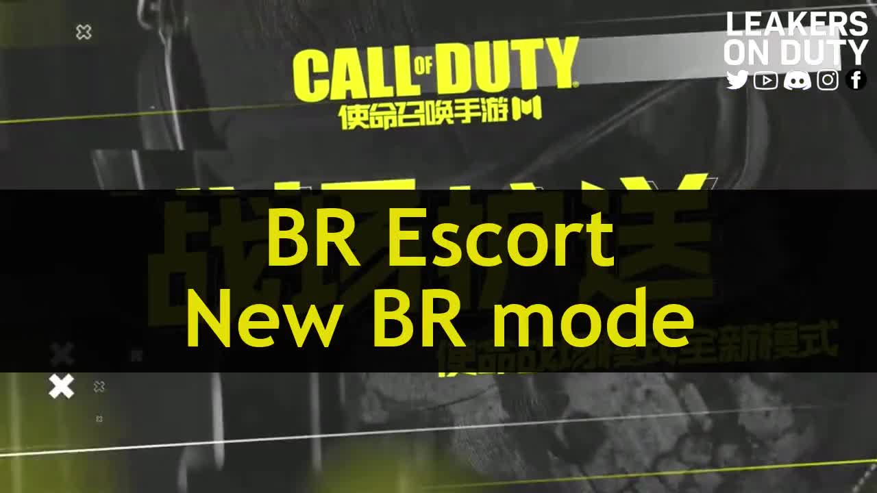 Leakers On Duty on Twitter: "Upcoming BR mode "Escort" showcase video by CN CoDM English ...