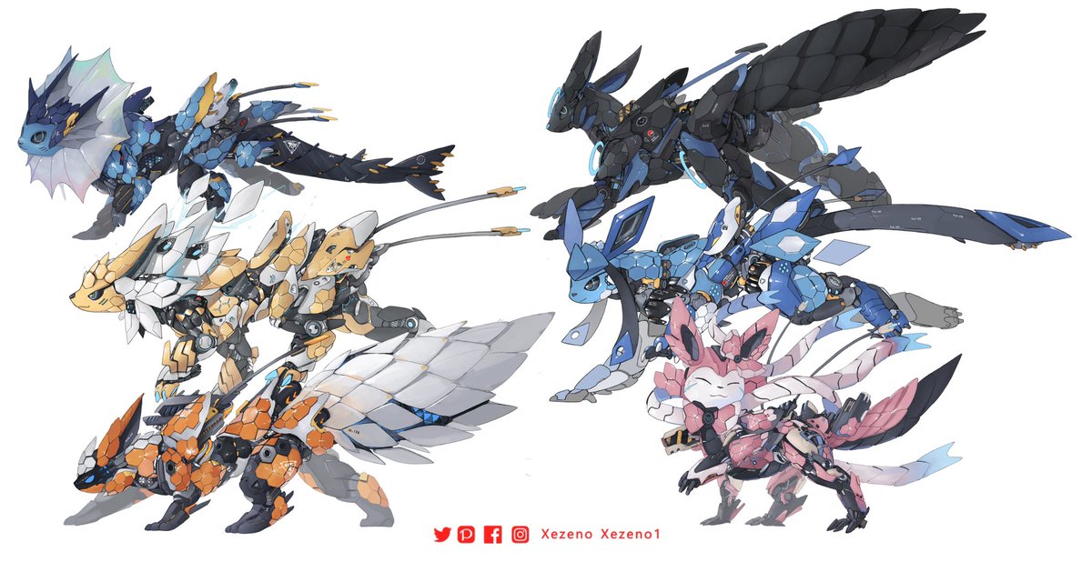 「Pokemon x MechaEEVEELUTION 6/8 」|Marcus Hiiのイラスト