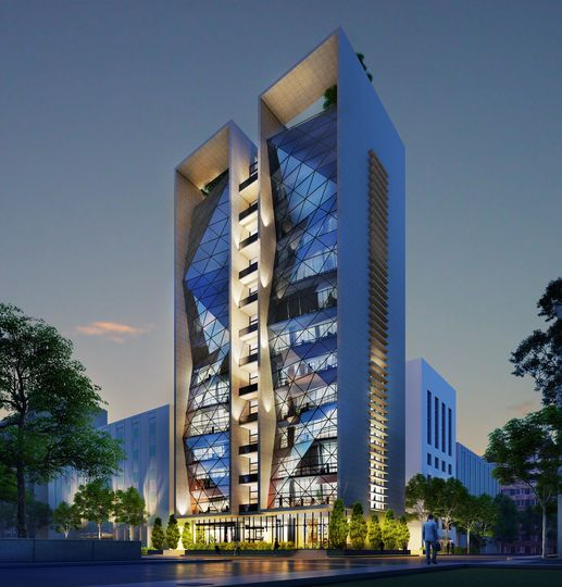 Modern High Rise Building Elevations