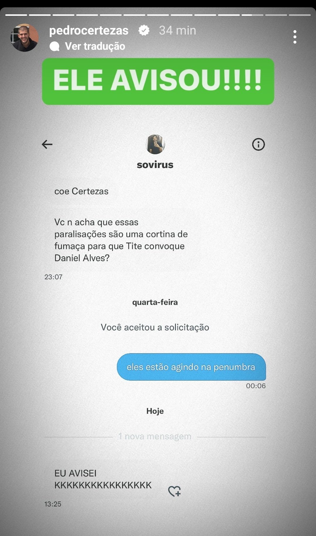 Zeca Pagodinha on Twitter: "Dei uma risadona com o stories do Pedro Certezas https://t.co ...