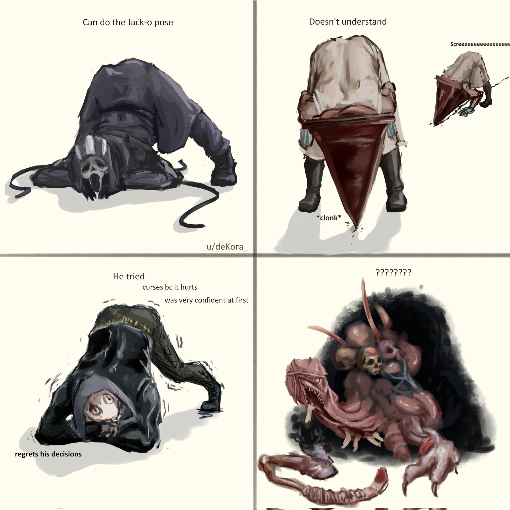 Snek on Twitter: "Something I forgot to post. Based on some 3am thoughts about which killers ...