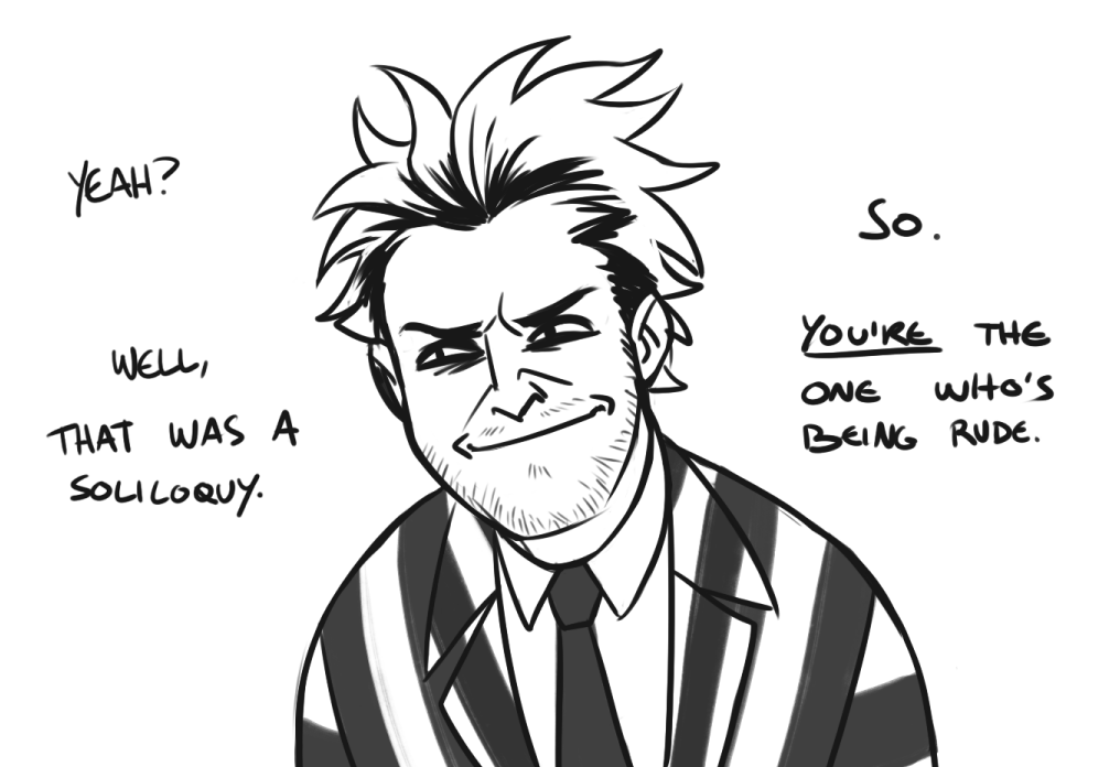 「this specific beetlejuice is one of my f」|Spike R. Monster 💀の漫画