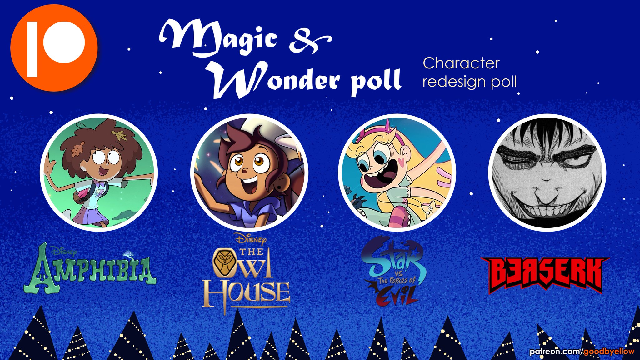Goodbyellow on Twitter: "November poll! One of these four "MAGICAL" shows will be redesigned ...