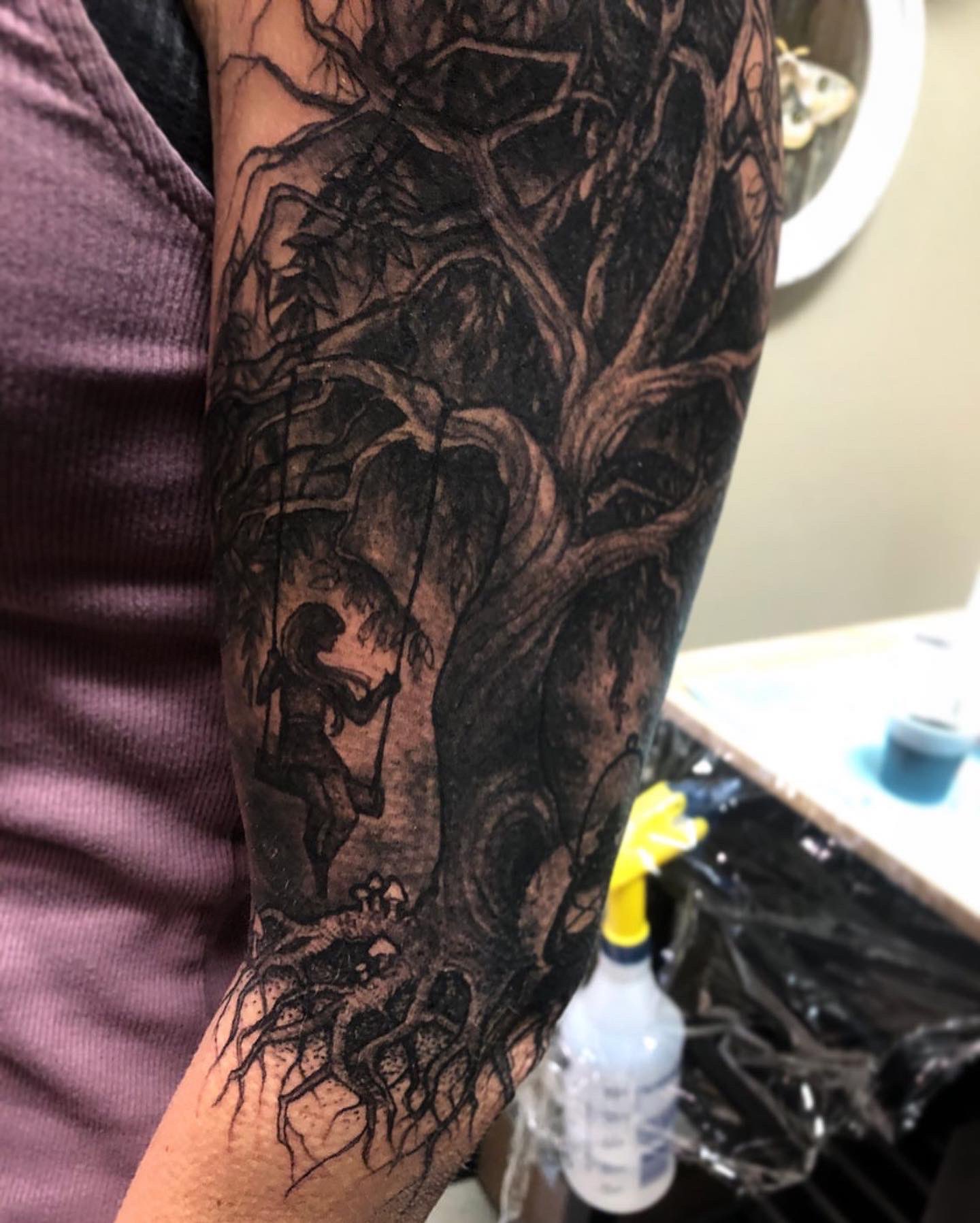 Willow Tree Tattoo Sleeve