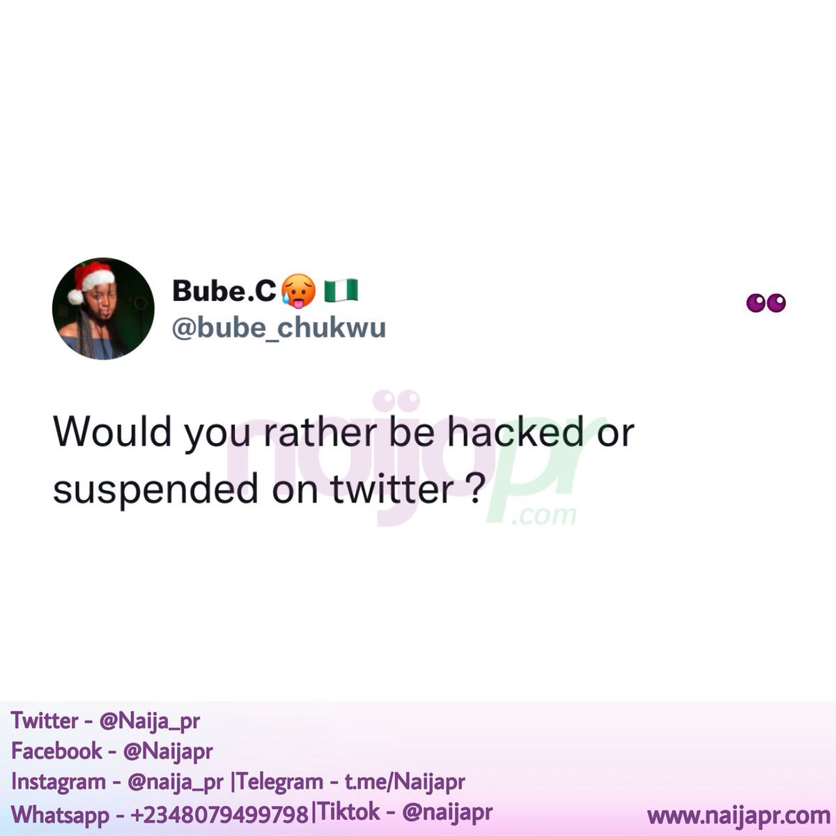 Naija On Twitter If You Must Pick One What Are You Picking