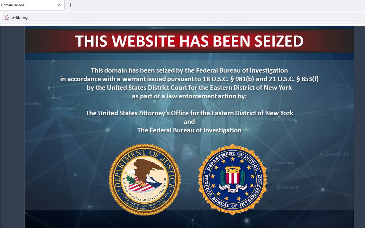 One of the largest pirated book site, Z-Library, is seized!! Xia ...