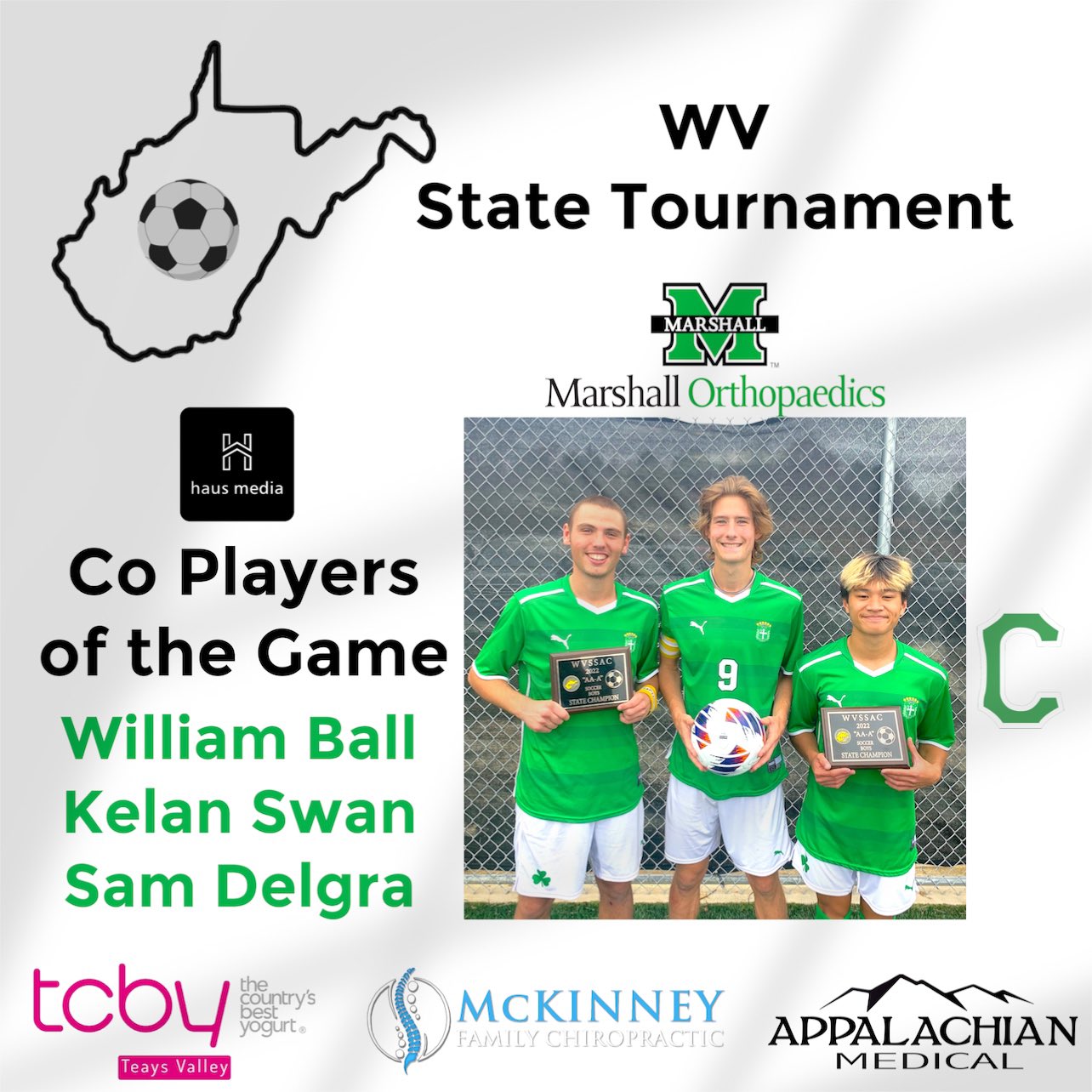 haus media on Twitter: "haus media’s Players of the Game goes to @cchssports William Ball, Kelan ...
