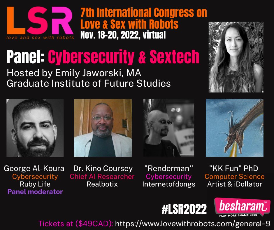 Lovewithrobots On Twitter Lsr2022 Is Proud To Present A Panel On Cybersecurity And Sextech