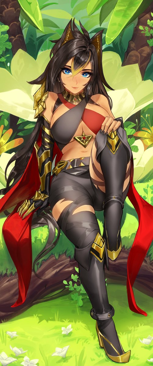 Ant on Twitter: "Character Feature: Dehya! Image 1 by @_SP123 (¥690): https://sp1.fanbox.cc ...