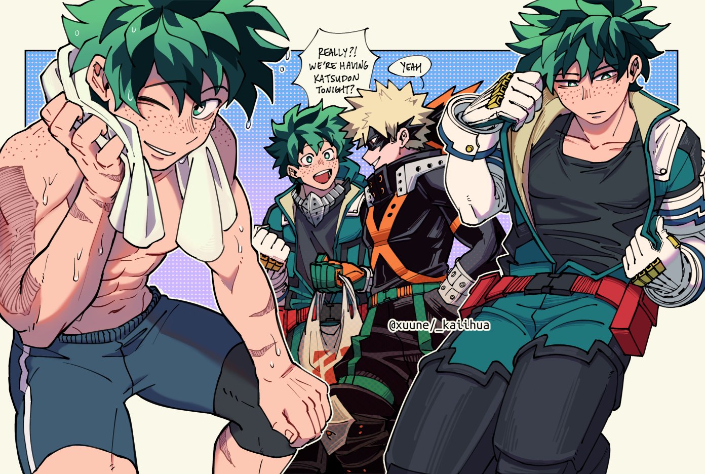 xuune/kaiihua (PFP COMMISSIONS OPEN) on Twitter: "放工 #bkdk #mha #bnha https://t.co/h2Odr677jT ...