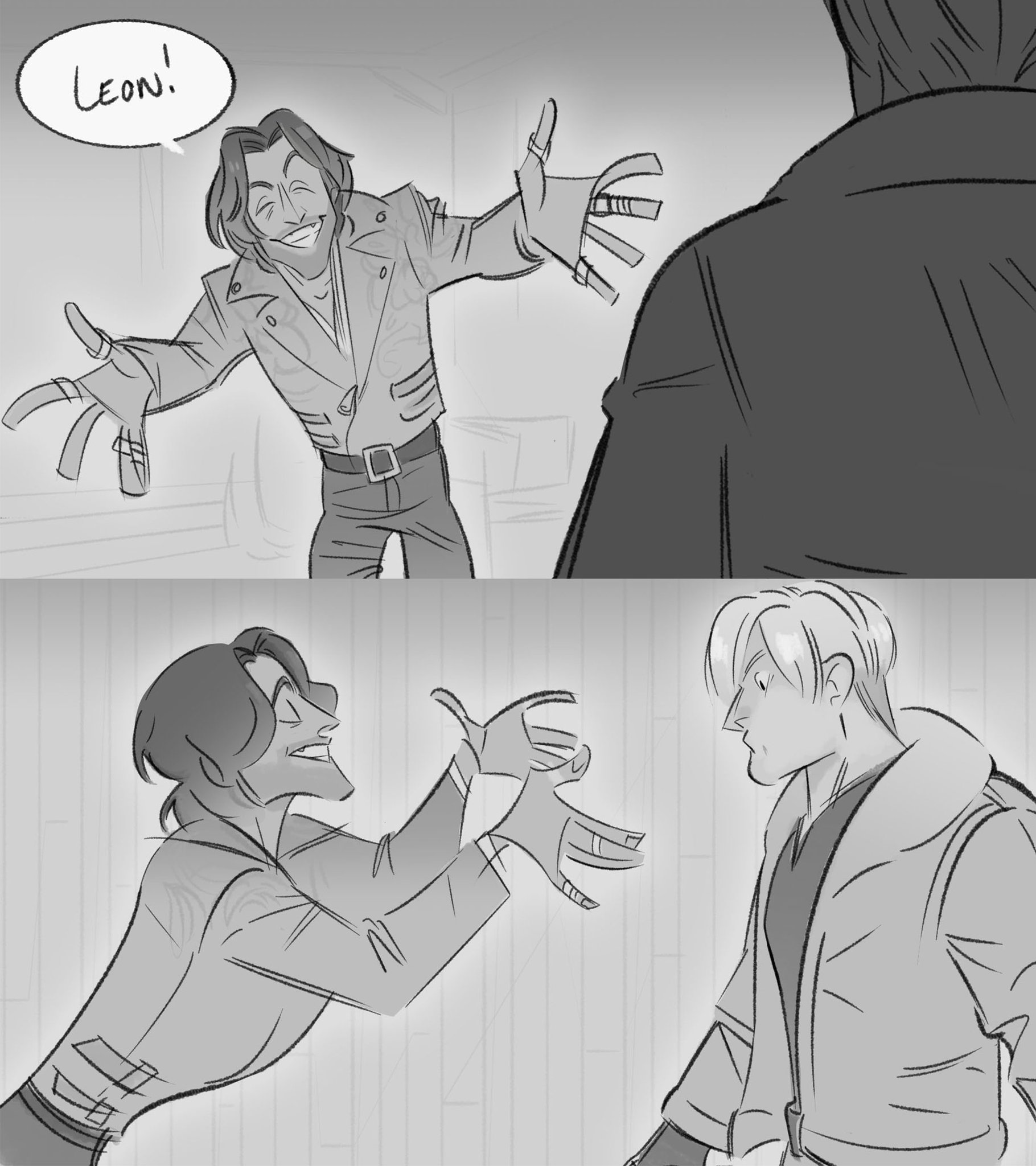 Shannon🐁💕 on Twitter: "My headcanon for remake serennedy interactions #re4remake #re4 https://t ...