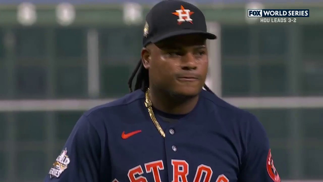 FOX Sports: MLB on Twitter: "Framber Valdez showed some frustration walking off the mound after ...