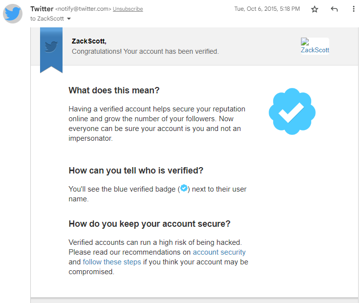 ZackScott on Twitter: "My Twitter account was verified 7 years ago for being the best YouTuber ...