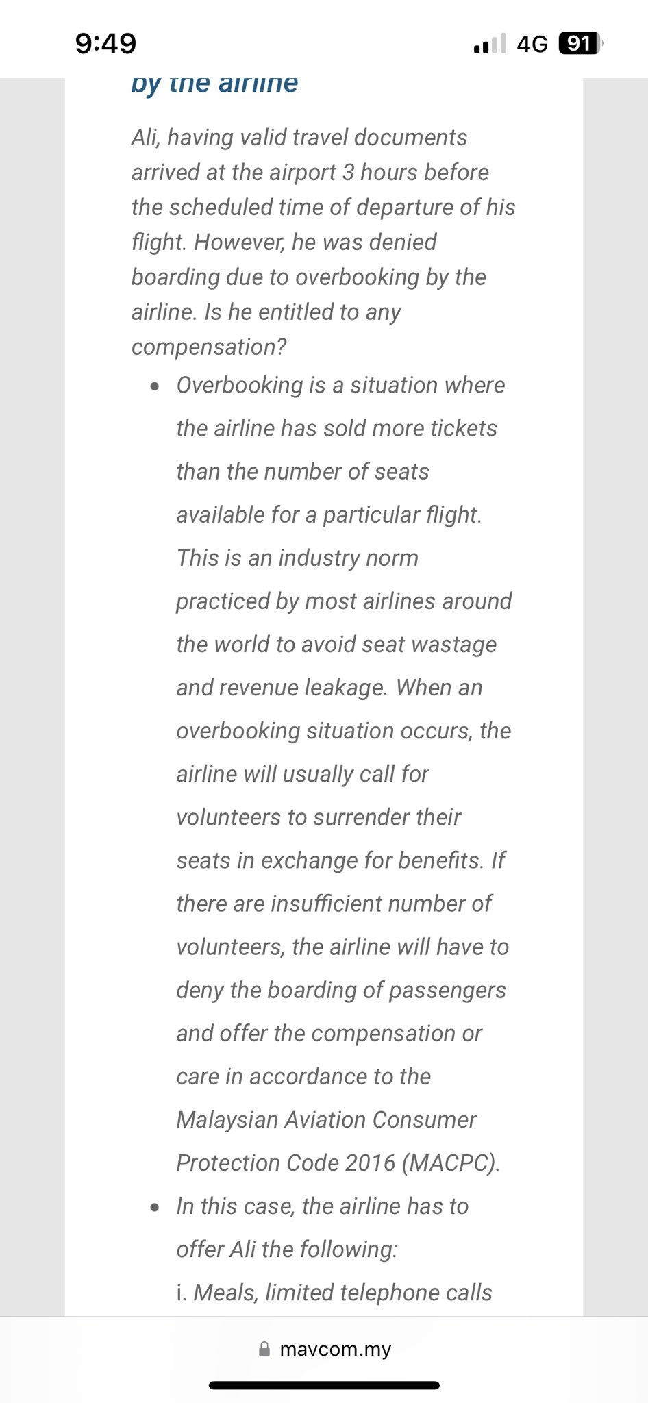 Akram Haruka on Twitter: "or denied boarding sbb kes mcm ni dan sesetengah kes, korang ada hak ...