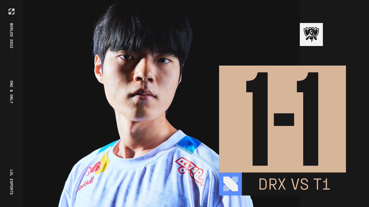 LoL Esports on Twitter: "WE HAVE A SERIES: @DRXGlobal win game 2 of the #Worlds2022 Finals!"