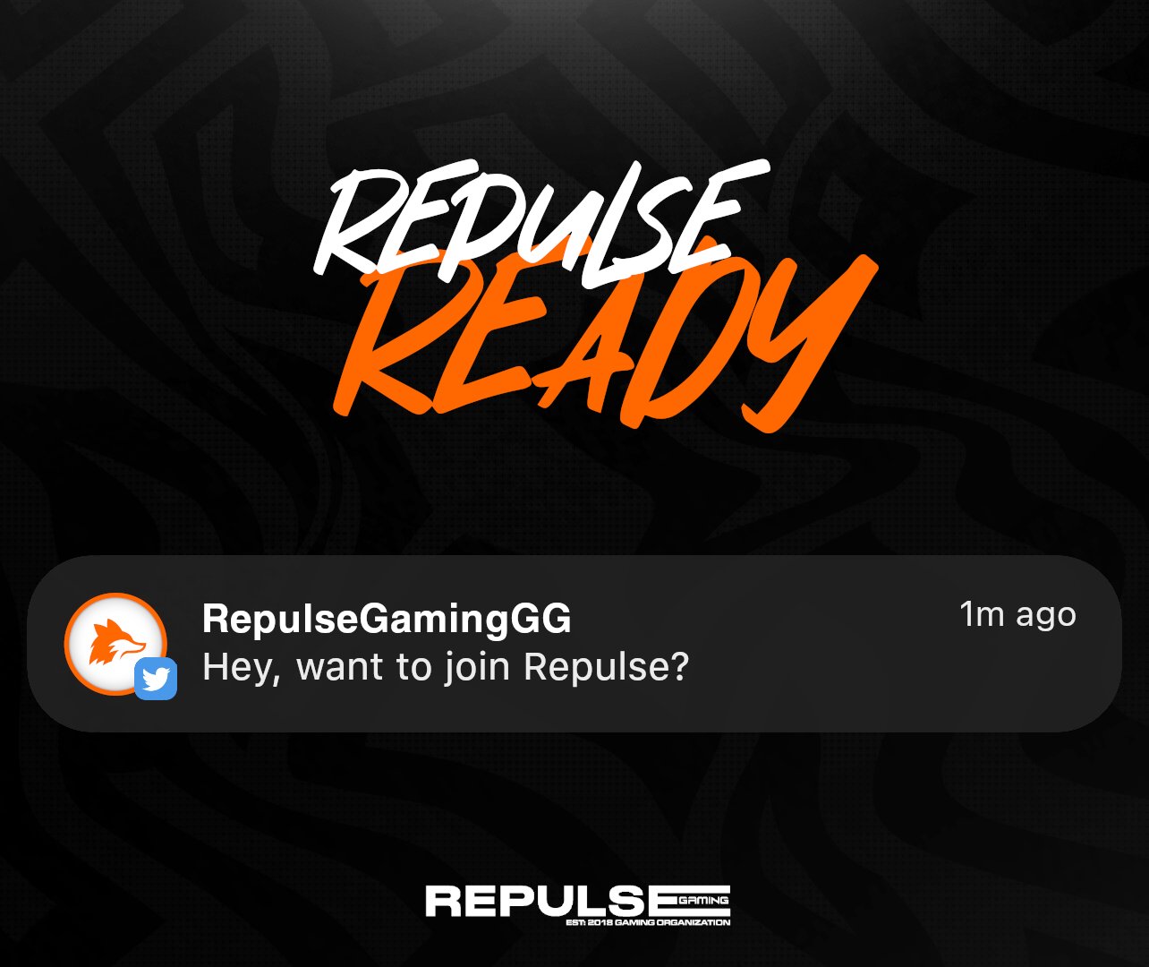 Repulse Gaming on Twitter: "First 1,000 people to interact get a DM from us 🦊 https://t.co ...