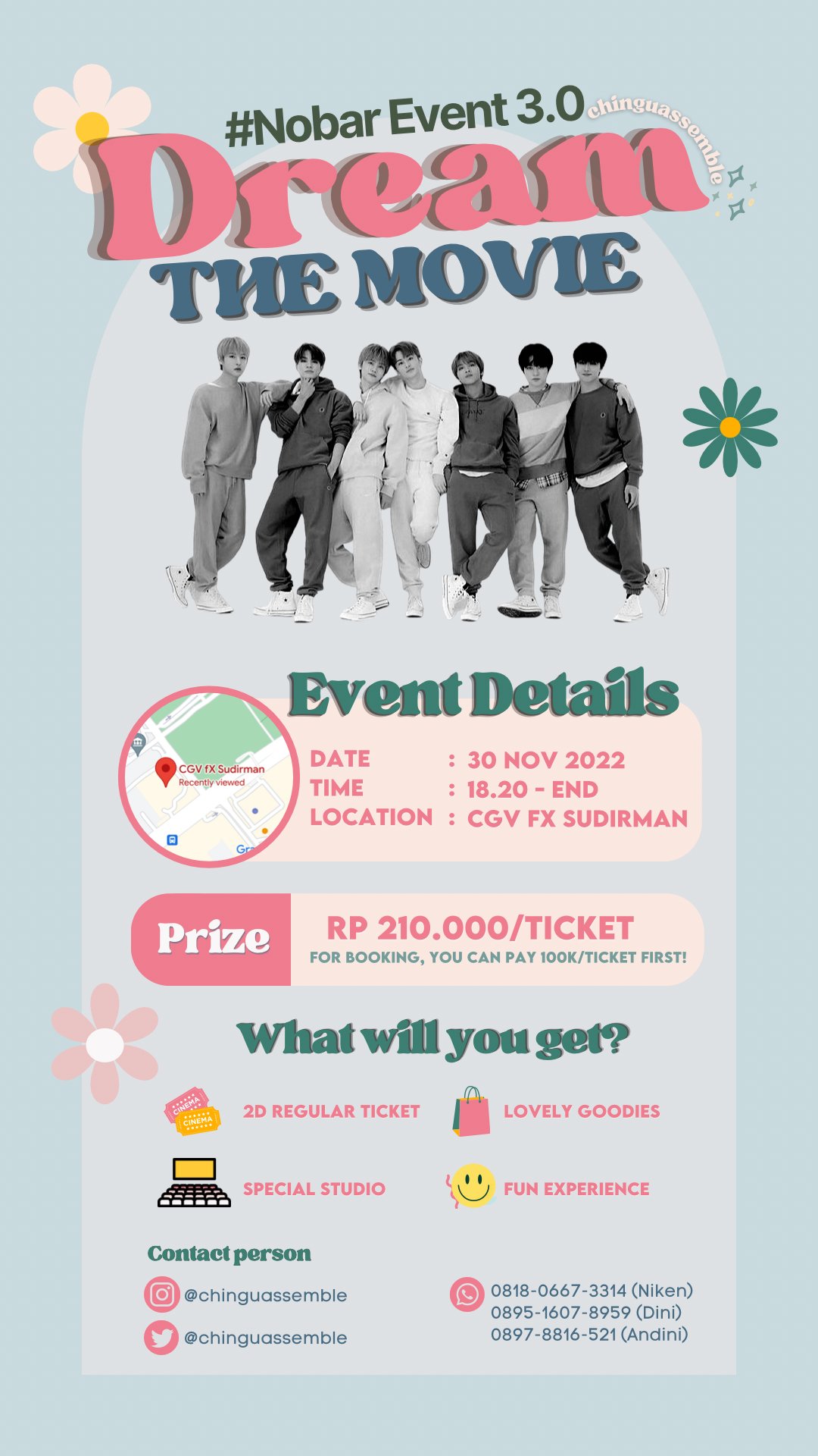 chinguassemble/ Nobar Dream movie Jakarta on Twitter: "NOBAR DREAM THE MOVIE JAKARTA! ⚠️LIMITED ...